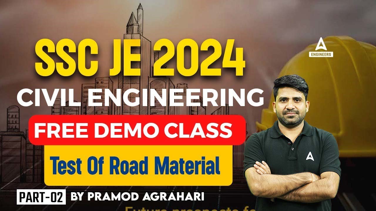 SSC JE Civil Engineering | Highway Engineering #2 | Demo Class | By ...