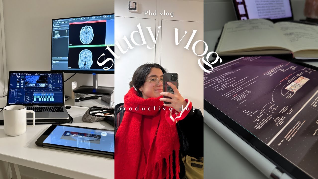 STUDY VLOG 🖇️ very busy and productive days | Phd Diary - YouTube