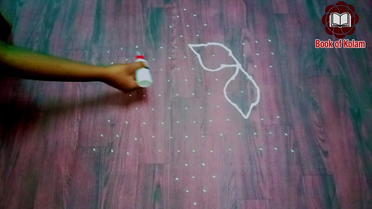 simple and easy pulli kolam design // Book of kolam - 01/02/2021 - YouTube