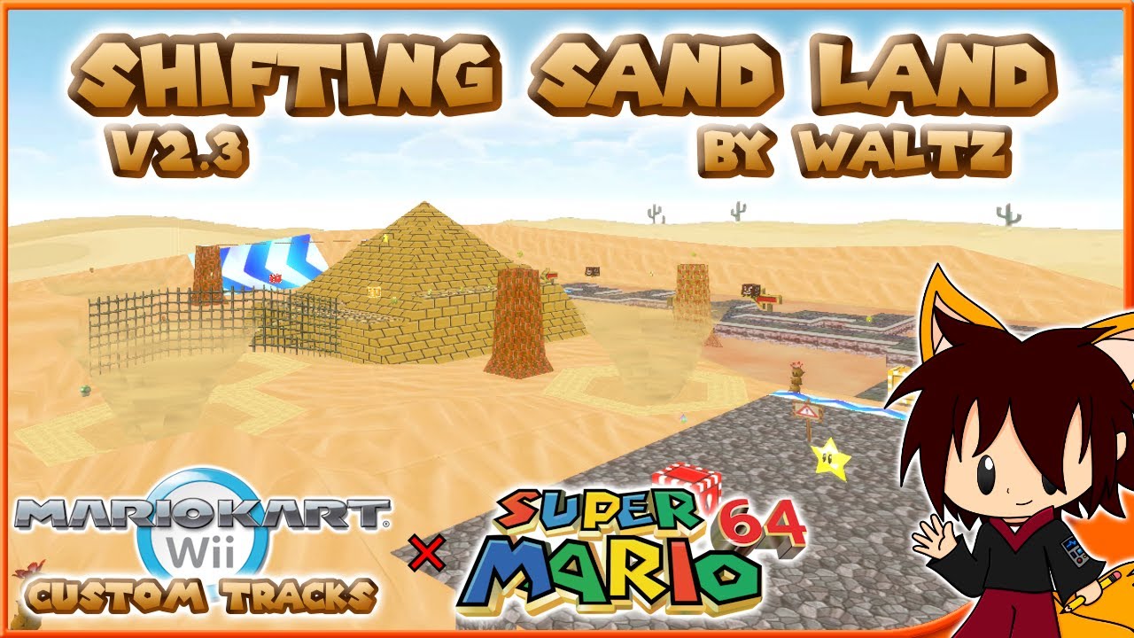 MKWii CT Showcase - SM64 Shifting Sand Land by Waltz - YouTube