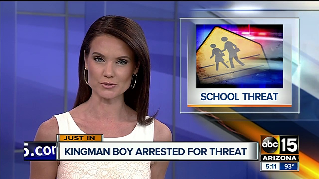 Kingman boy arrested for threatening to bring gun to school - YouTube