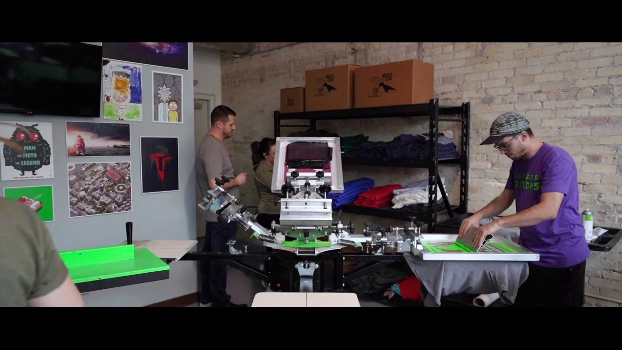 Nudge Printing's Shop and Production Facility in Michigan - YouTube