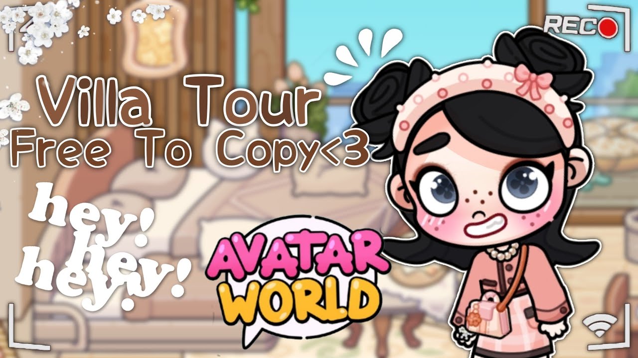 VILLA TOUR FREE TO COPY! 😍|| WITH KIMMY CHALLIES || AVATAR WORLD - YouTube