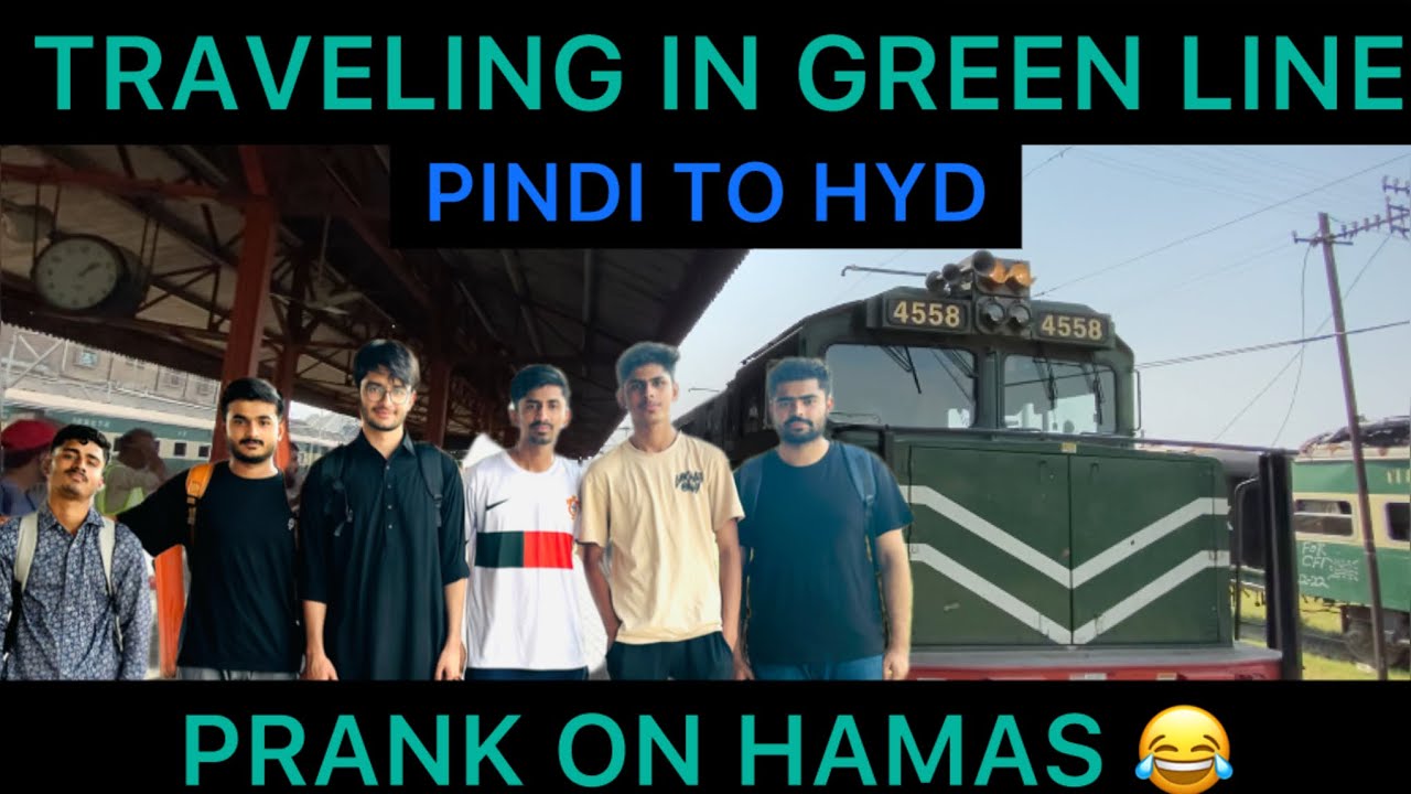 Prank on Hamas || Traveling first time in Green line train || pindi to ...