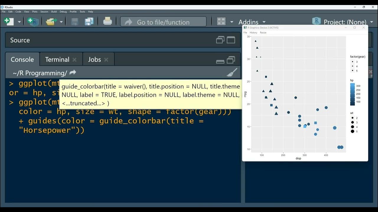 ggplot2 package in r | multiple legends with guides() function in r - YouTube
