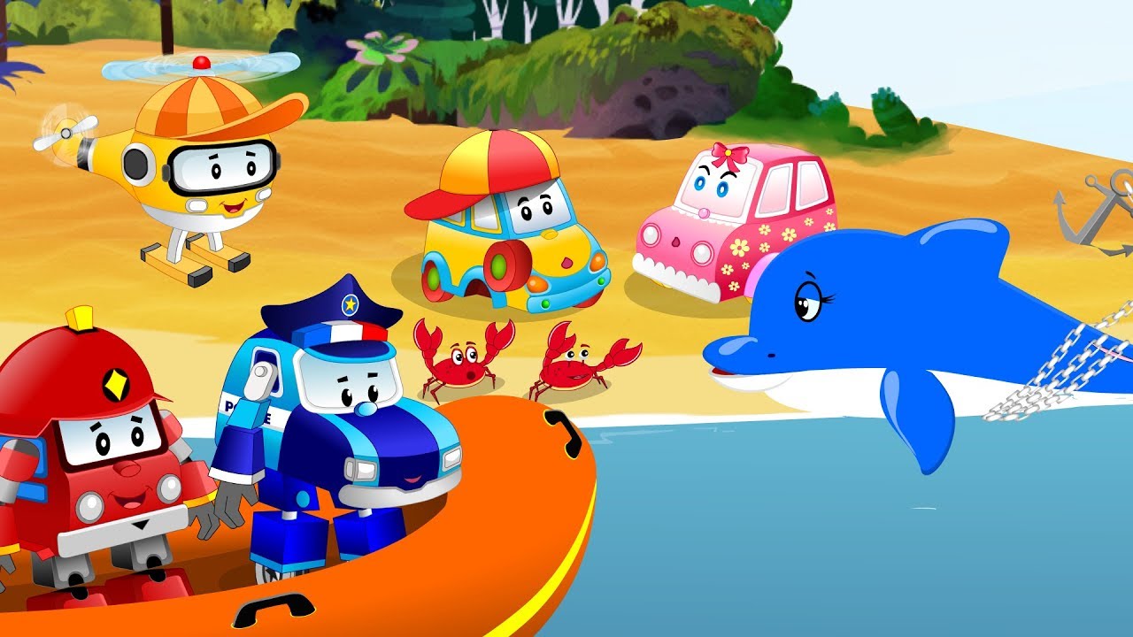 Super5 Squad Rescue Team on a Mission to save Mother Dolphin | Kids ...