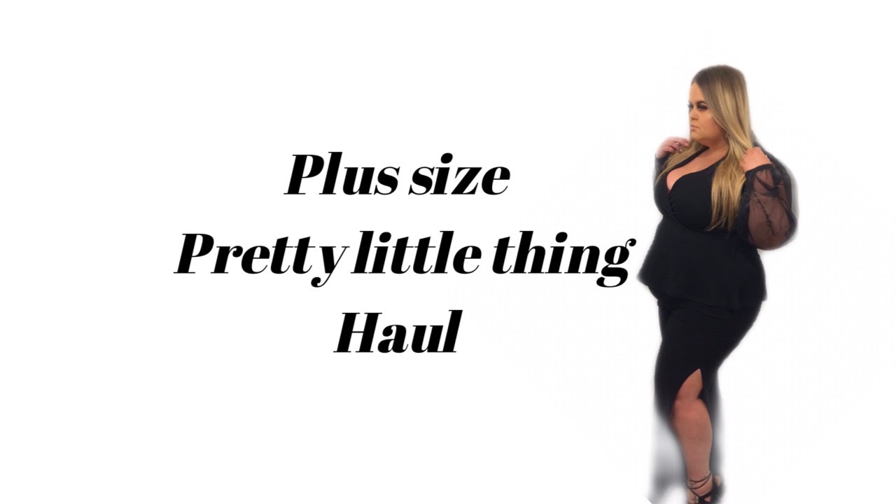 Plus size | Pretty little thing try on haul new 2020 - YouTube
