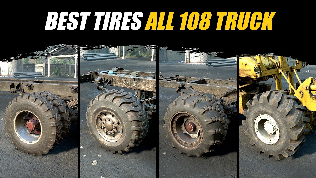 Snowrunner What is the Best Tire for each truck | All 108 Trucks in ...