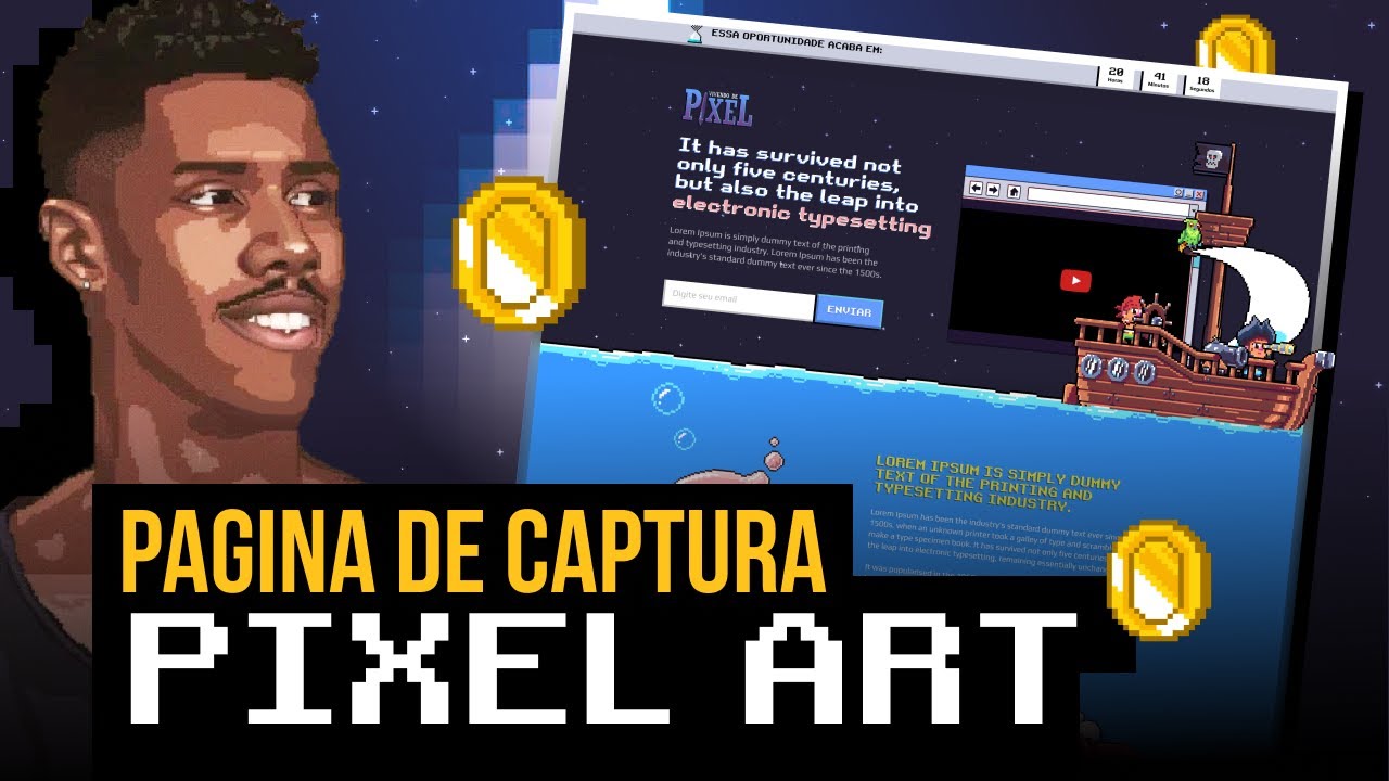 Como Criar uma Página de Captura em Pixel Art | Passo a Passo Completo ...