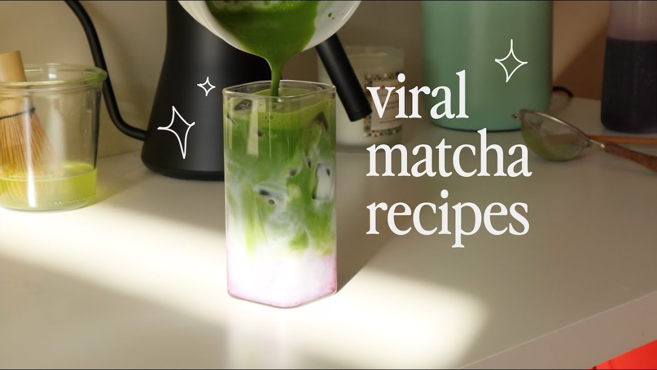 trying viral matcha recipes with step by step guide (part 1 ...