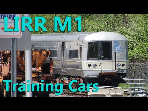 Retired LIRR M1 Cars 9411 & 9412 Being Used As Training Cars at Nassau ...