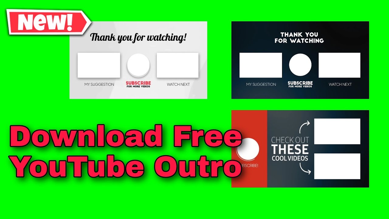 YouTube Outro Template No Text| YouTube Outro Template No Copyright ...