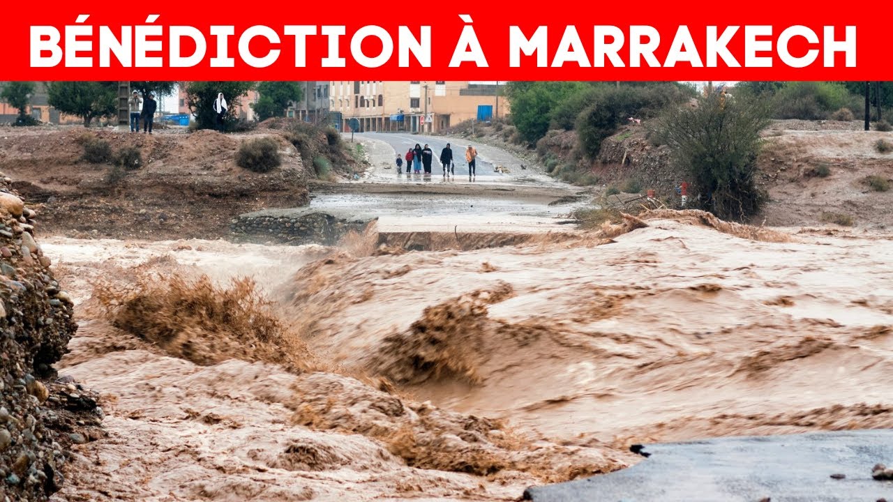 Marrakech sous la pluie : L’Oued Issil renaît après 10 ans de ...