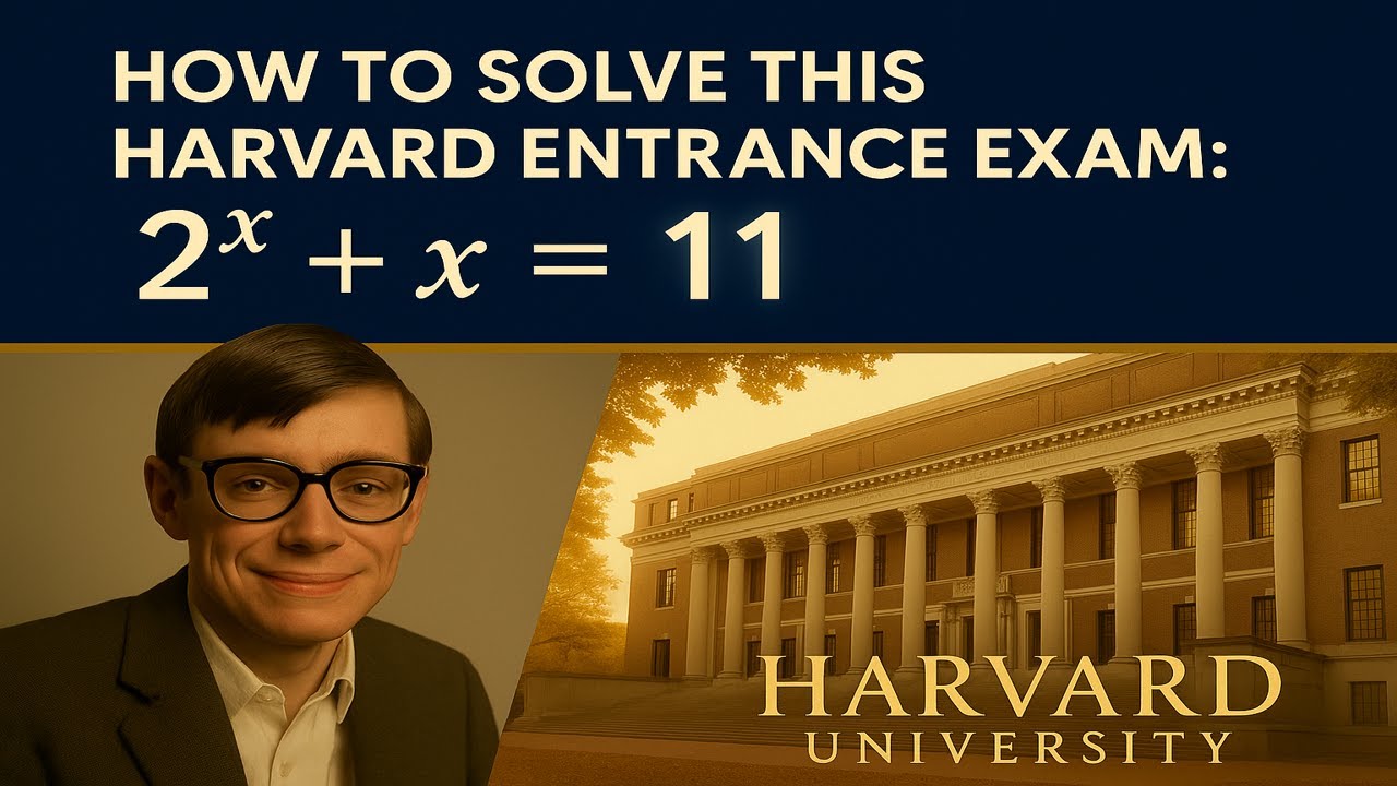 Cracking Harvard's Trick Equation with the Lambert W Function! - YouTube