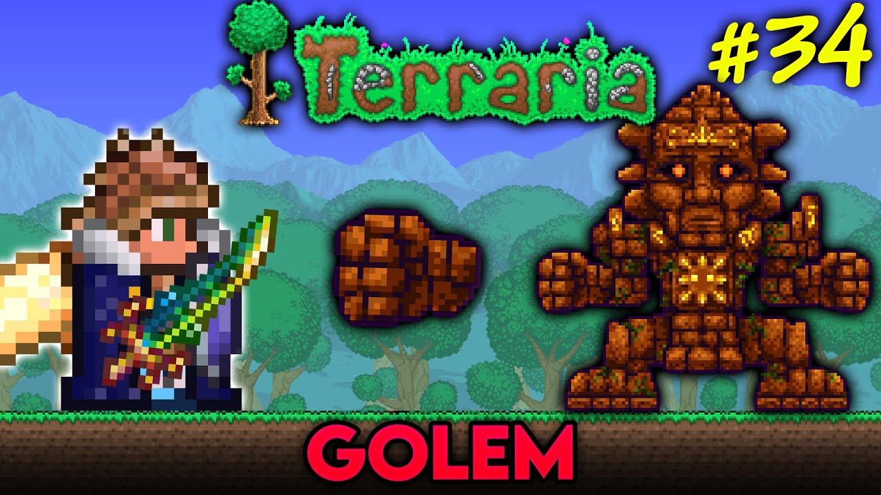 BATTLING GOLEM | Terraria [34] - YouTube