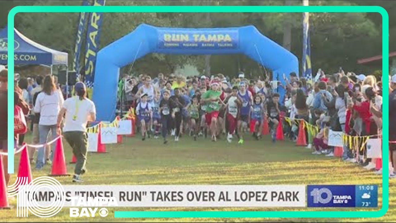 Tampa's Tinsel Run takes over Al Lopez Park - YouTube