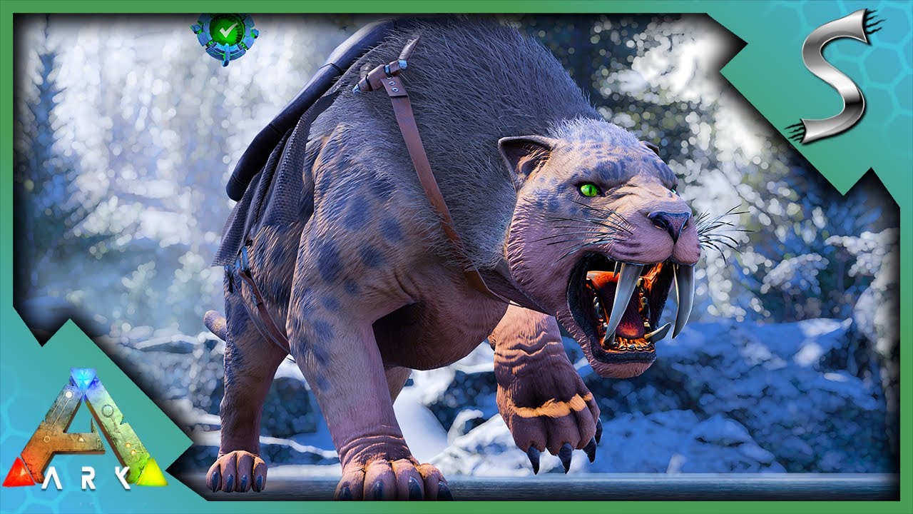I TAMED THE MOST BEAUTIFUL ARCTIC SABERTOOTH! - ARK Survival Evolved ...