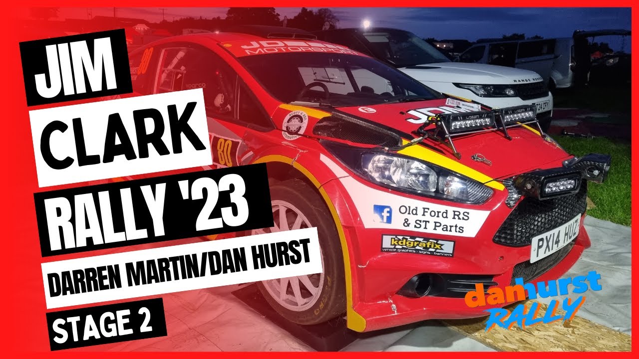 Jim Clark Rally 2023 | SS2 | Ford Fiesta R5 | Darren Martin/Dan Hurst ...
