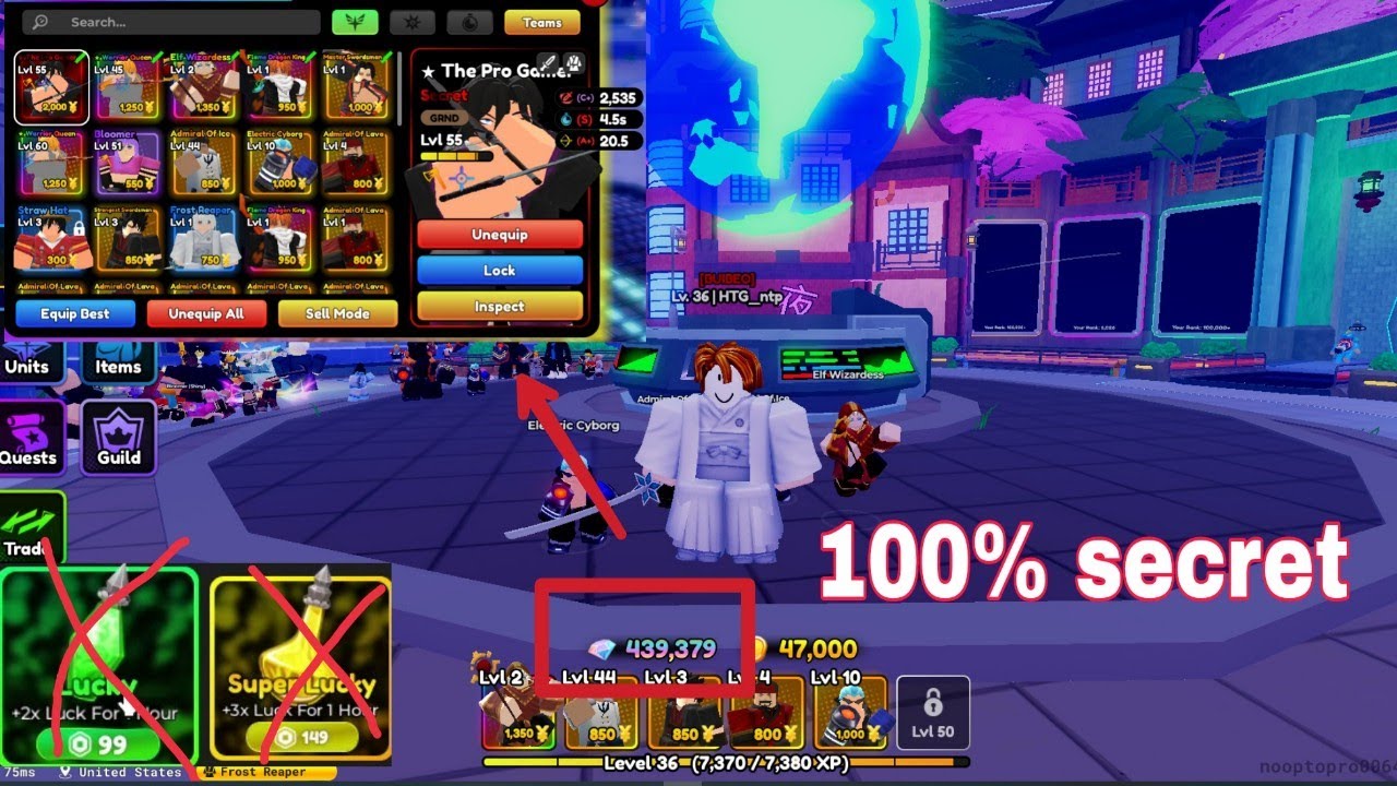 The easiest way to get secrets in Anime defender - YouTube