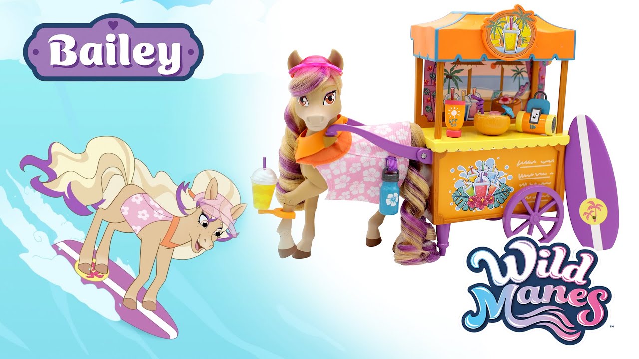 Meet Bailey! 🏄🐴 Wild Manes Toys 🏇 Meet the Characters and Play with the ...