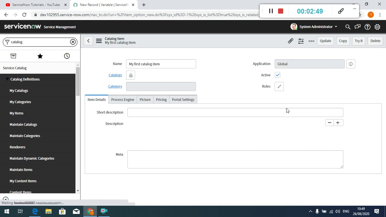 ServiceNow How To Create New Catalog Item YouTube servicenow-how-to-create-new-catalog-item-youtube