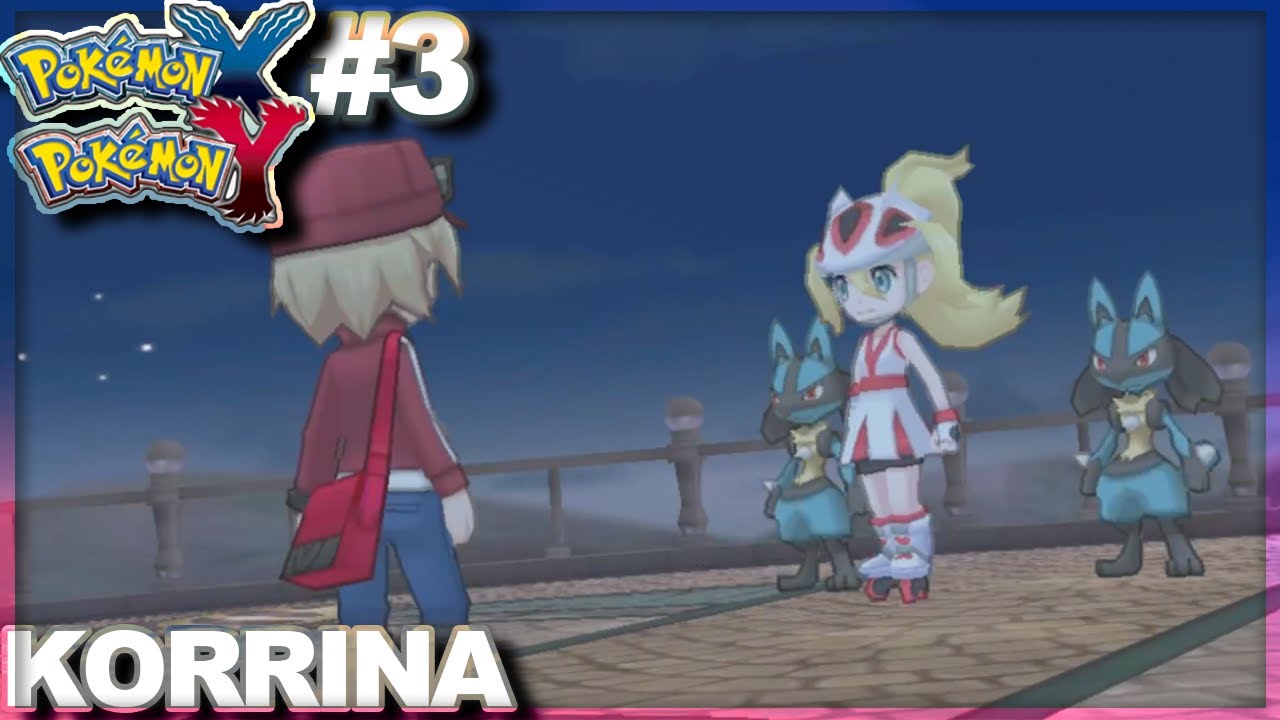 Pokemon X & Y - Gym Leader Korrina Battle! - YouTube