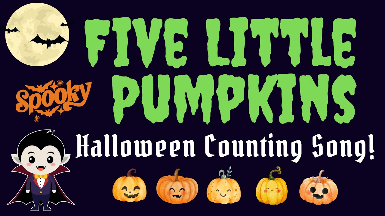 Five Little Pumpkins | Spooky Halloween Song for Kids 👻 | Minor Key ...