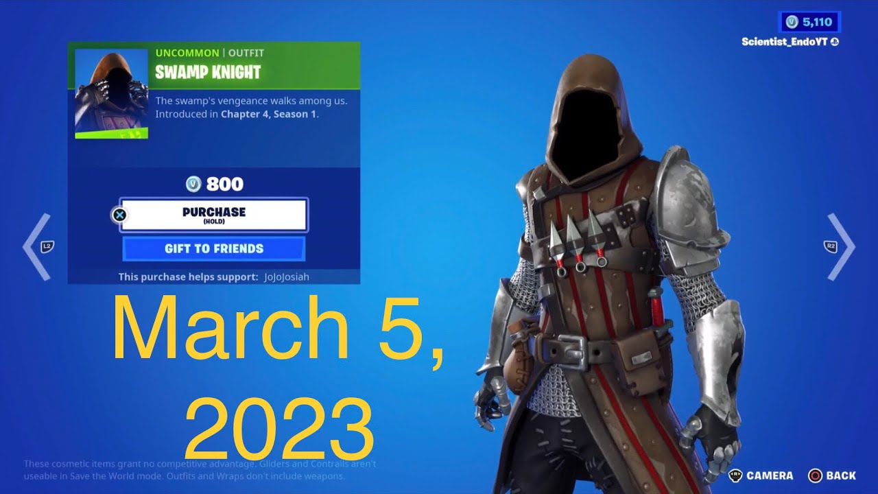 New Swamp Knight skin! | Fortnite: Battle Royale Item Shop: 3.5.2023 ...