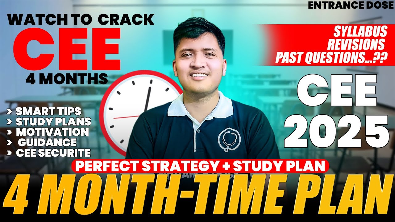 4 Months Plan to Crack CEE🔥|| Full Syllabus + Smart Revision Strategy ...