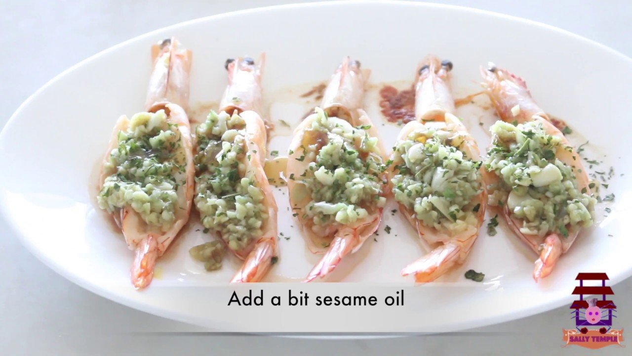 Steamed Garlic Shrimps Recipe - YouTube