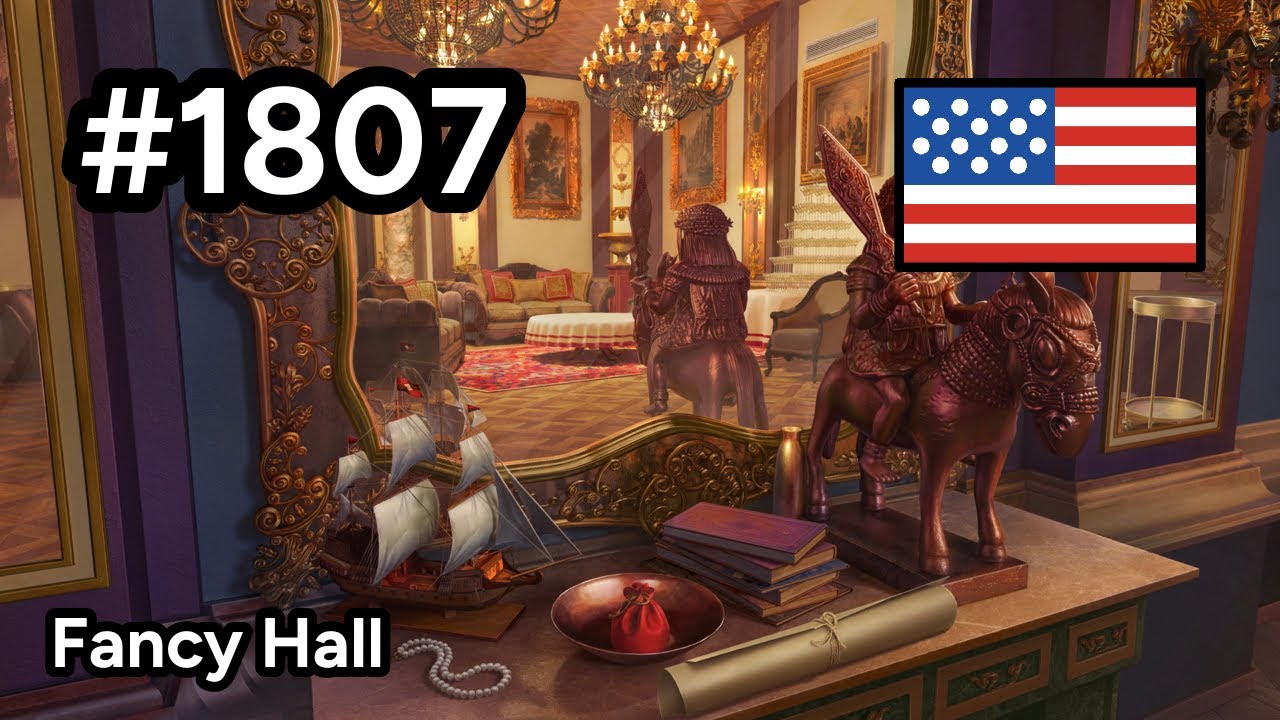 #1807 🇺🇸 (📕8-📄17-2) - Fancy Hall - June's Journey - YouTube