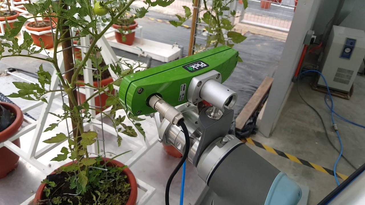 Automated greenhouse handling robotic system - YouTube