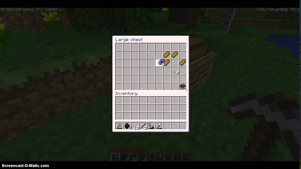 Minecraft PC Demo Game- Episode 1 - YouTube