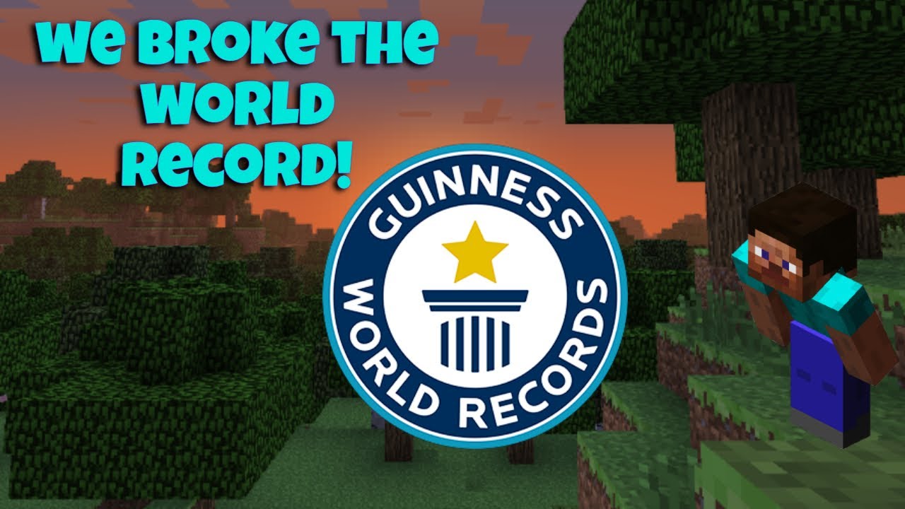 I broke the Guinness World Record of Minecraft @guinnessworldrecords ...