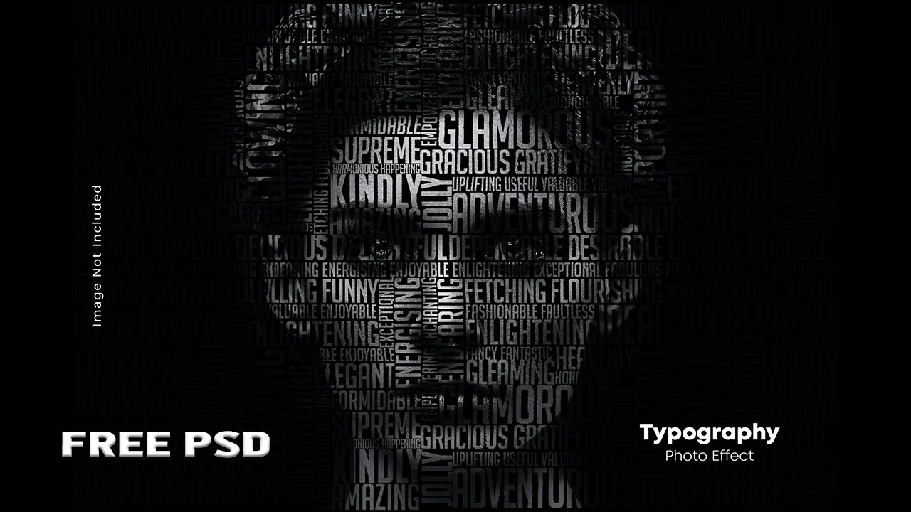 Typography Photo Effect Photoshop Tutorial - YouTube