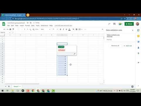 Google Sheets: How to create custom dropdown chips - YouTube