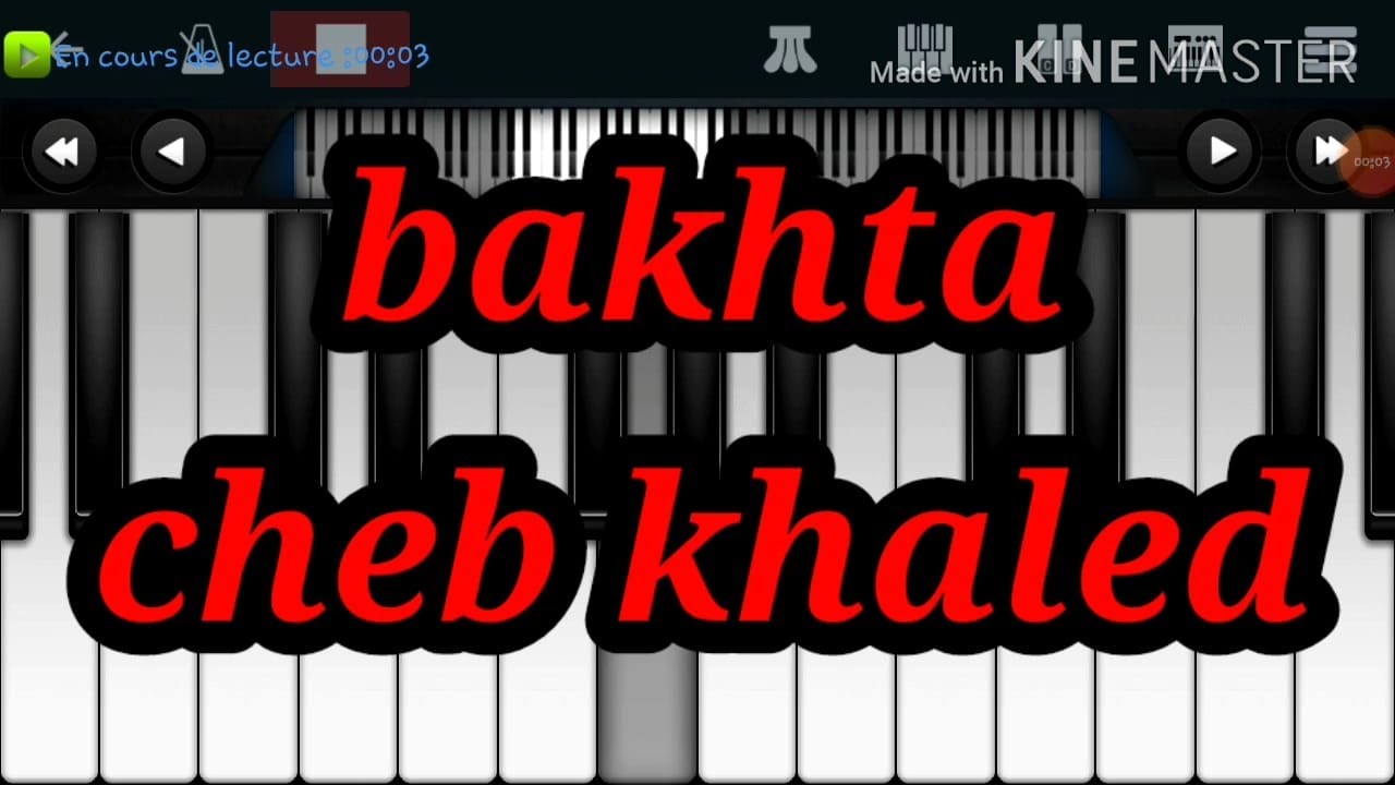 Bakhta cheb khaled piano cover by phone - YouTube
