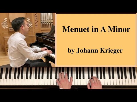 Johann Krieger: Menuet in A Minor [Piano Tutorial] - YouTube