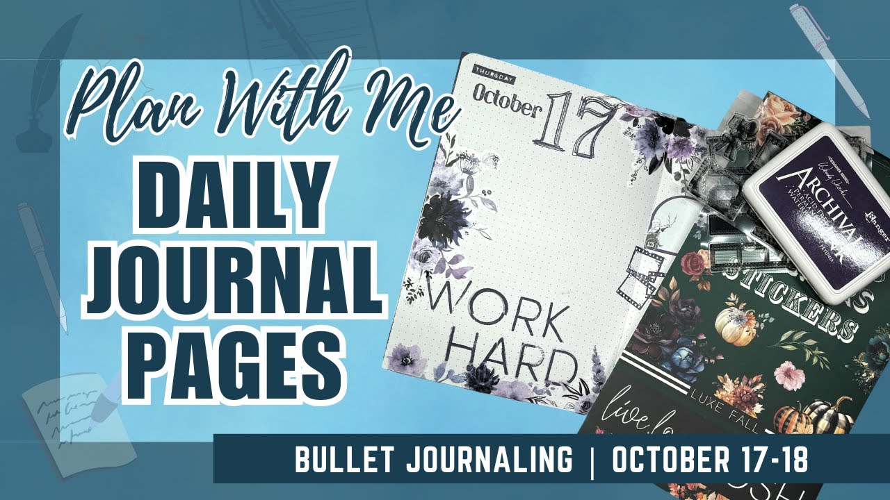 Bujo Plan With Me: Daily Journal Pages | October 2024 | Bullet Journal ...