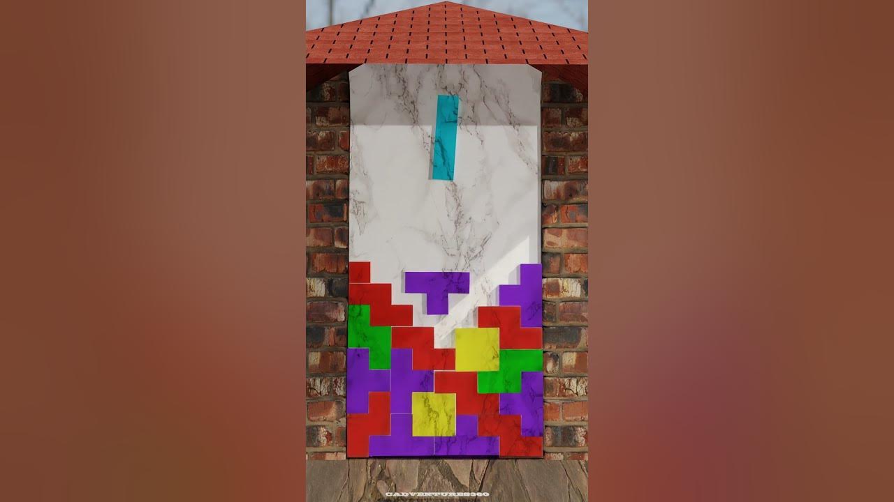 Tetris Survival Challenge Down Down - Softbody Simulation V14 - YouTube