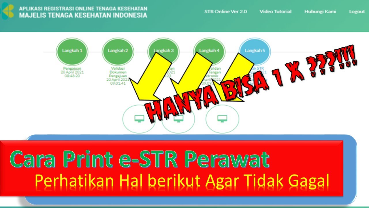CARA PRINT e-STR PERAWAT-Supaya Tidak Gagal - YouTube