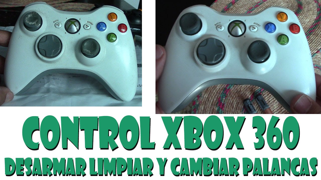 Tutorial Controles Xbox360 Desarmar Limpiar y Cambiar Palancas 🕹😀 - YouTube