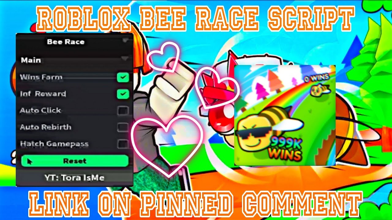 Roblox [Bee Race] Script Link On Pinned Comment - YouTube