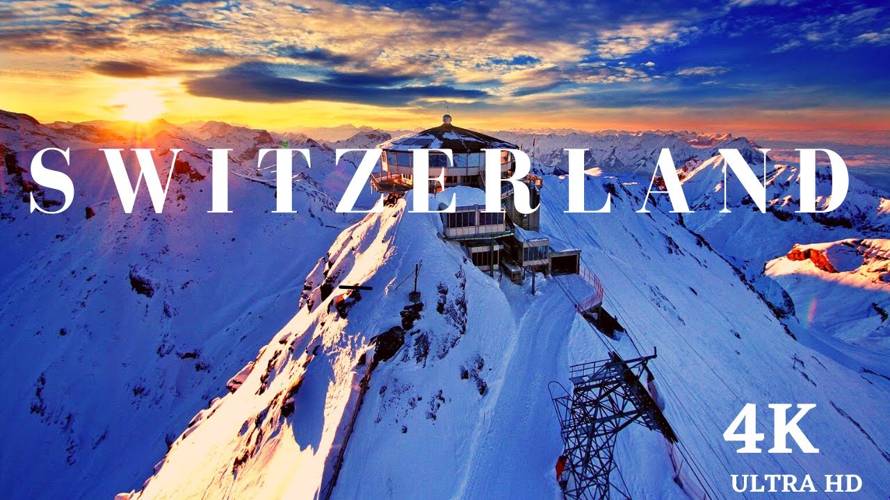 Flying over Switzerland 4K UHD | Relaxing Music with Beautiful Nature ...
