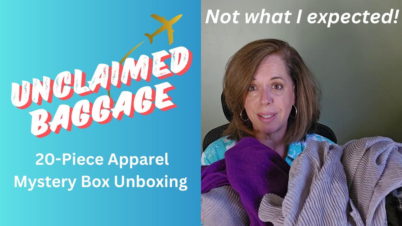 Unclaimed Baggage 20-Piece Apparel Mystery Box Unboxing! - YouTube