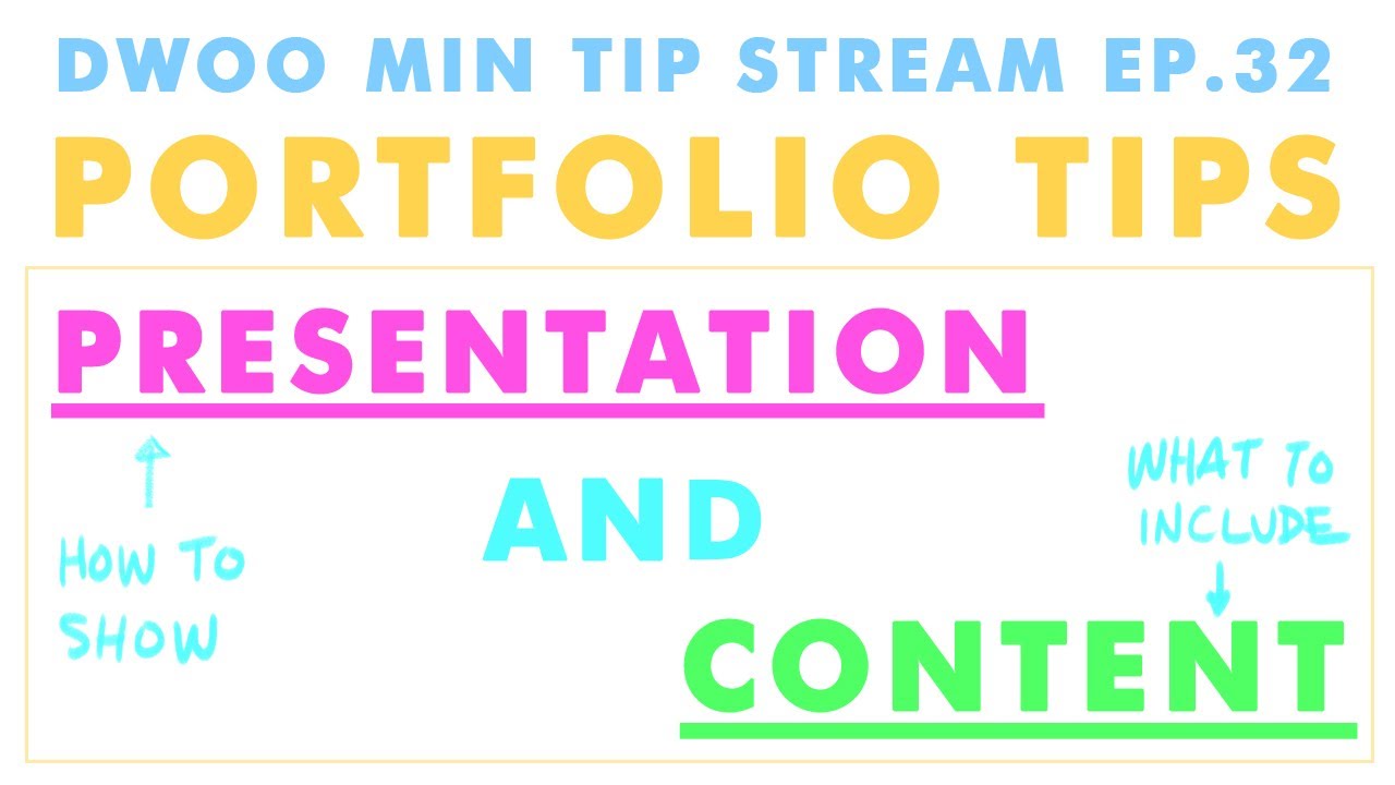Dwoo Min Tip Stream Ep32 Portfolio Plus Ultra Youtube