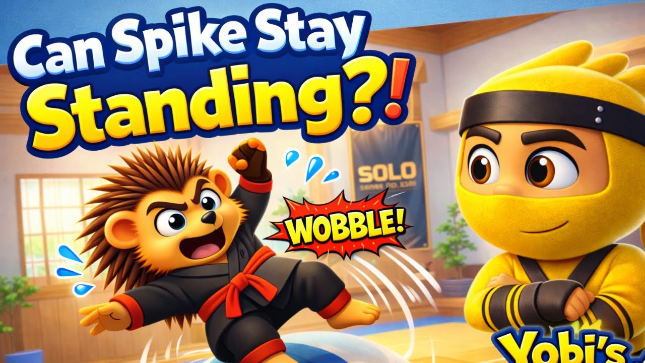 Ninja Spike Learns to Balance | SOLO Ninja Kids Cartoon Short - YouTube