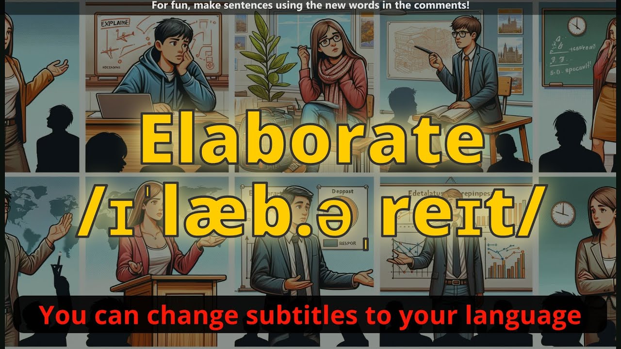 Elaborate meaning with 5 examples - YouTube