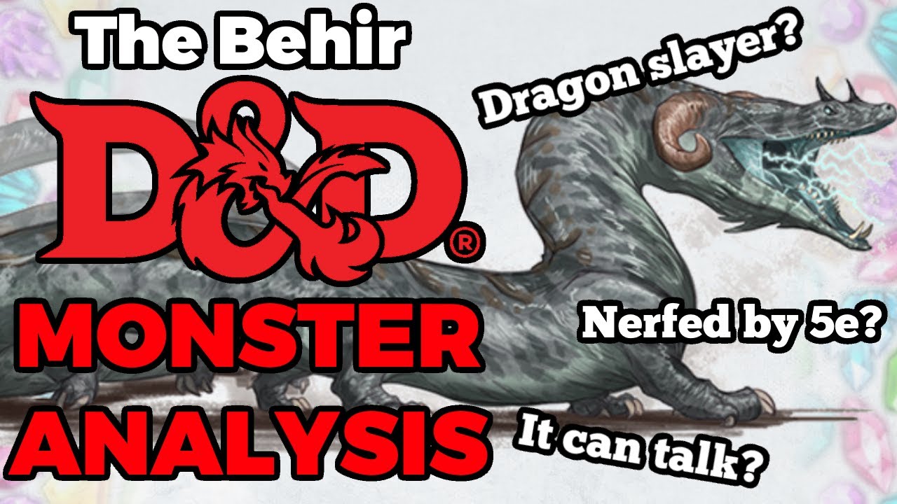 Behir, The Forgotten 5e Monster - D&D Monster Analysis - YouTube