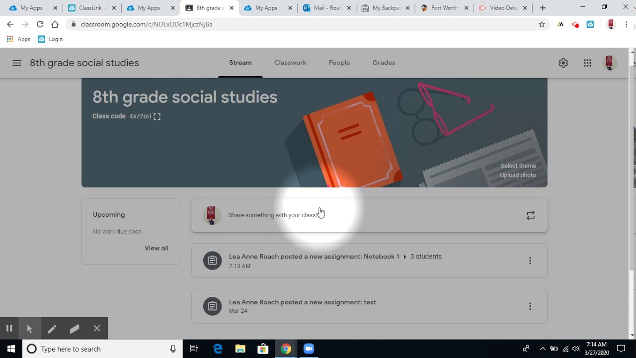 Basic navigation for Google Classroom - YouTube